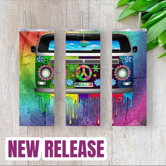 house of threads | Accessories | Vw Peace And Love Paint Drip 2oz ...